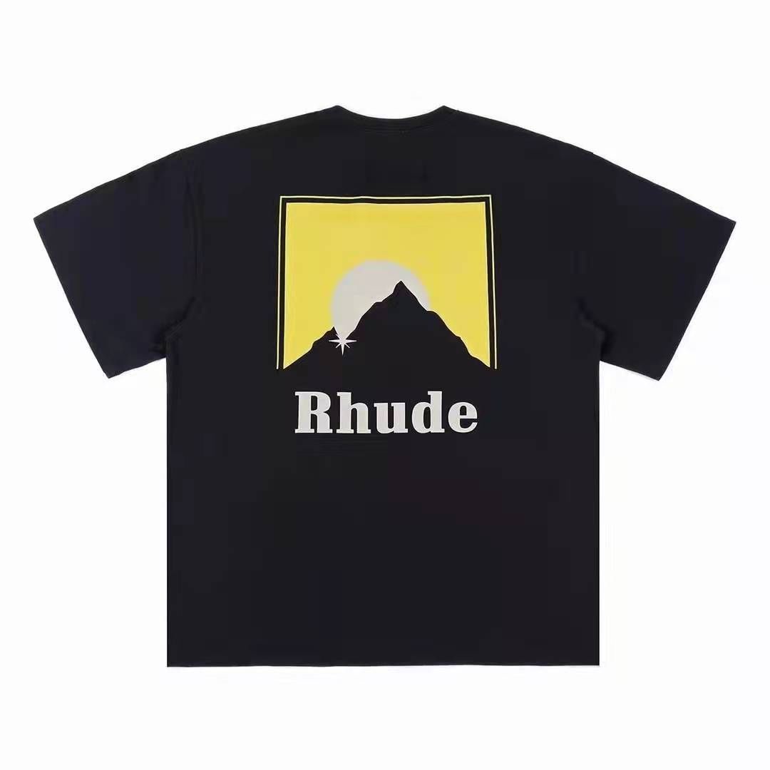 RH Designers Mens Rhude Embroidery T Shirts For Summer Mens Tops Letter ...
