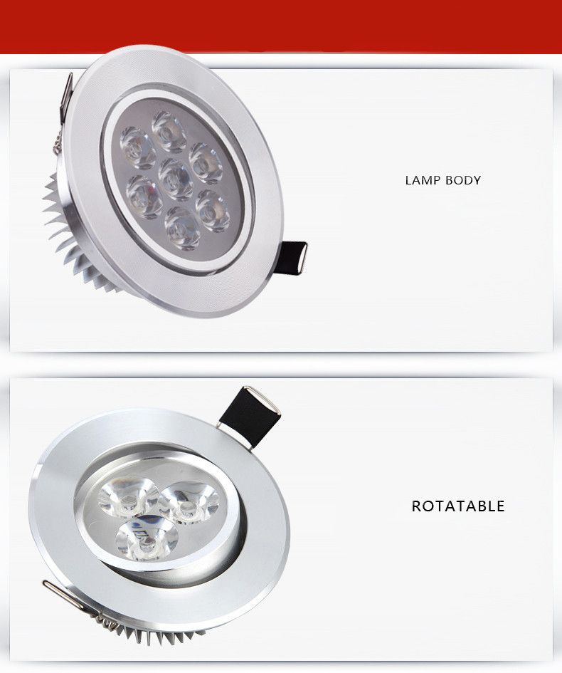 Dimmable X3 LED Ceiling Spot Downlights 3W 4W 5W 7W 9W 12W 15W Recessed ...