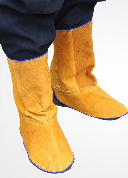 2021 Leather Weld Welder Welding Foot Wear Protective Cover Anti Spark ...