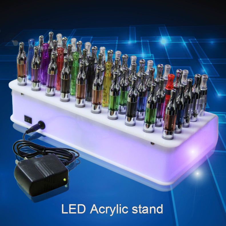 Atomizer Display LED Acrylic Stand For 50 Holes Shelf Vape Display ...