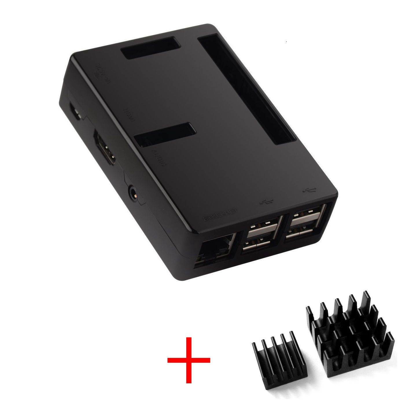 2021 New Raspberry Pi 2 Case Raspberry Pi B+ Case Black Case Box Over ...