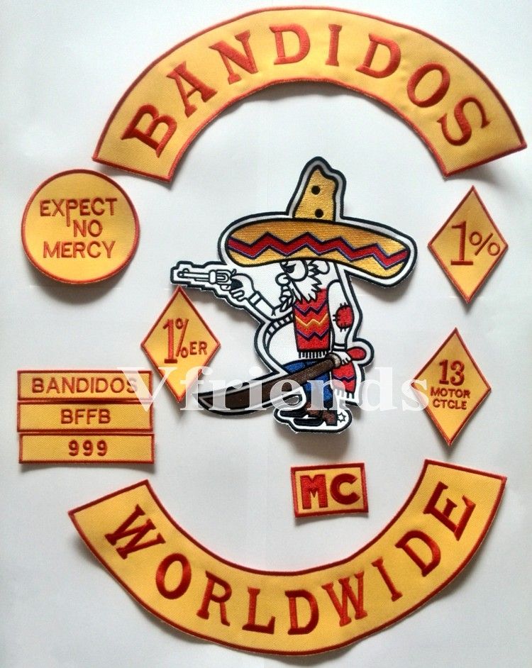 2021 Iron On Patches Bandidos Patches For Jacket Custom Motorcycle Vest ...