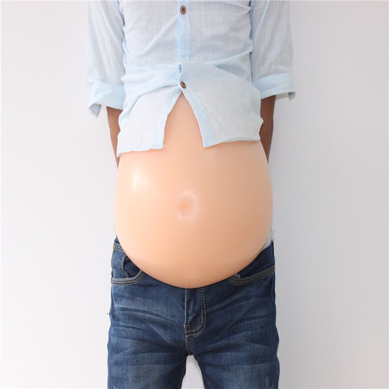 2020 Silicone Belly Fake Bump Pregnant Belly Stuffer Twins Quadruplets