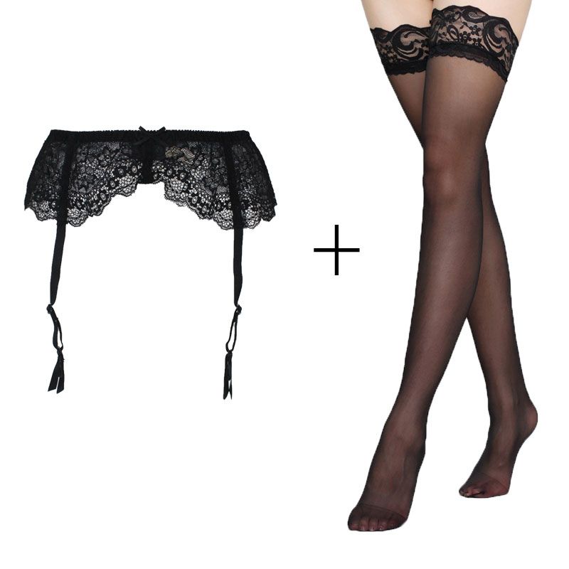Wholesale Stylish And Cheap Brand Sexy Garters Lace Bow Metal Clips
