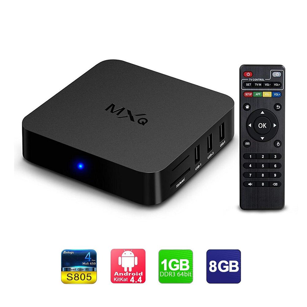 Original MXQ Smart Android TV Box Quad Core Amlogic S805 1GB 8GB Set ...