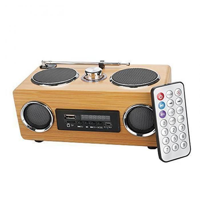 2021 Wireless Bluetooth Multifunctional Bamboo Portable Speaker Bamboo ...