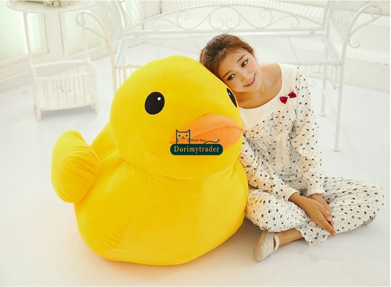 2021 Dorimytrader 100cm Giant Soft Cartoon Yellow Duck Toy 39 Big ...