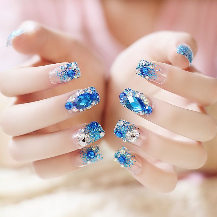 Glitter Powder Nail Designs