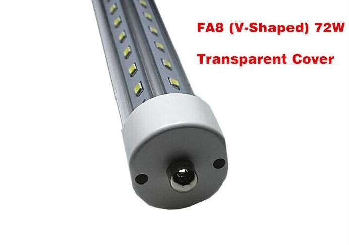 72W Led Tube T8 8ft FA8 Single Pin/R17D/Integrated Double Sides Smd2835 ...