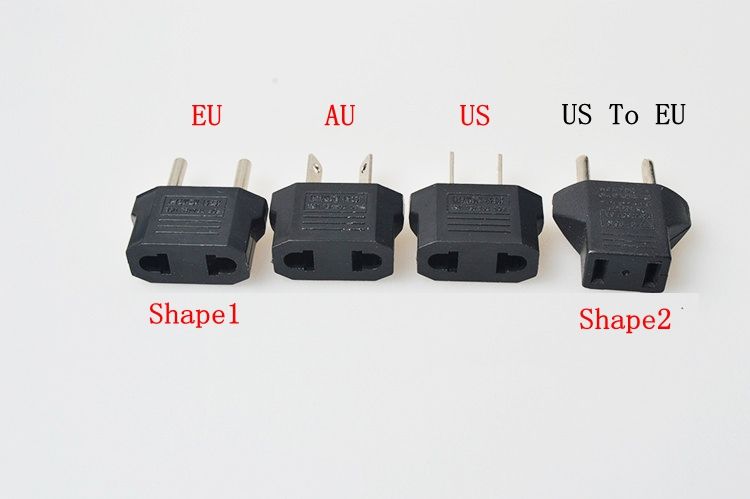 EUA EUA Para Plug UE Adaptador De Viagem Carregador Adaptador Conversor ...