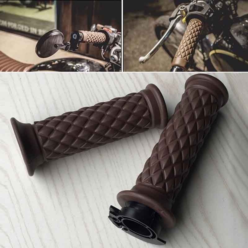 Brown Cafe Racer Grips | Reviewmotors.co