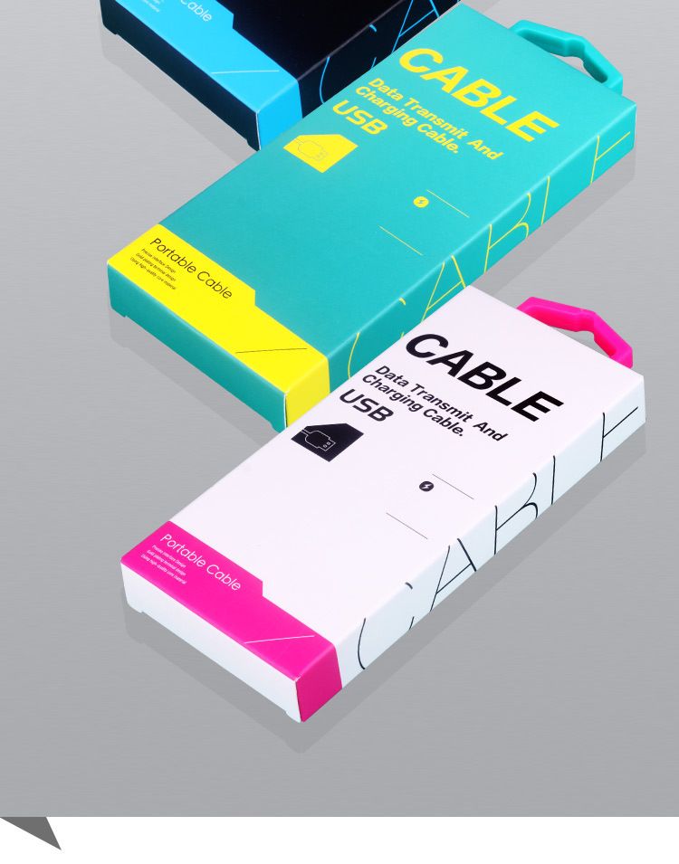 2020 Wholesale Paper Box Packaging For 1 1.5m Micro USB Cable Package ...