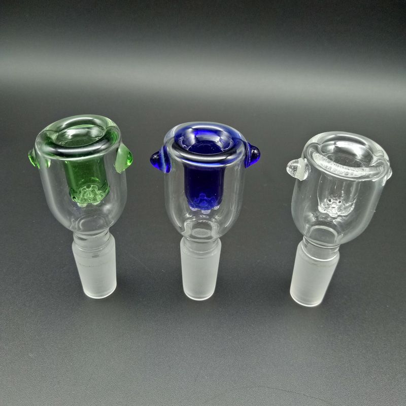 2021 10mm 14mm 18mm Glass Bowl Male 144mm 188mm Glass Bowls With Screen Round Bowl Ash Catcher