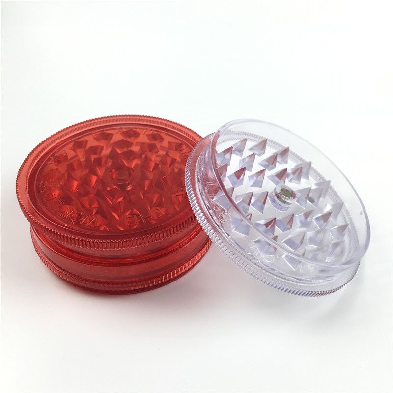 60mm Colorful Plastic Herb Grinder For Smoking Tobacco Grinders With ...