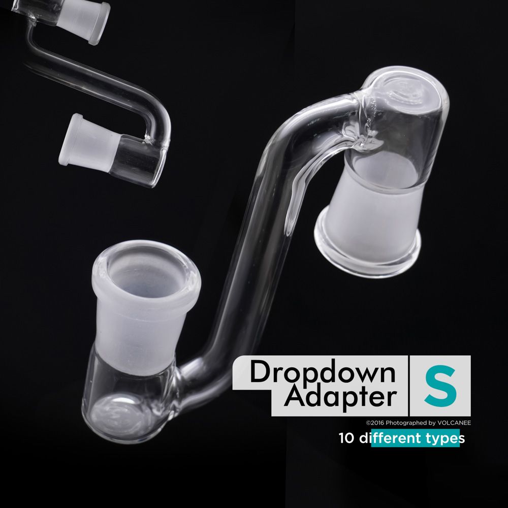 2020 Glass Dropdown Adapter S With 14mm 18mm Joint Male To Female ...
