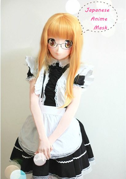 Full Head Anime KIG Mask Cosplay Kigurumi Crossdresser Doll Halloween ...