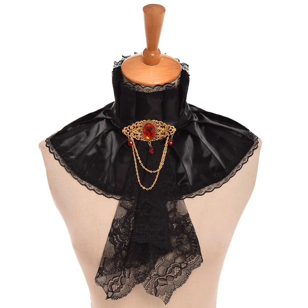 Rétro Unisexe Renaissance Vampire Style Cou Ruff Steampunk Dame ...