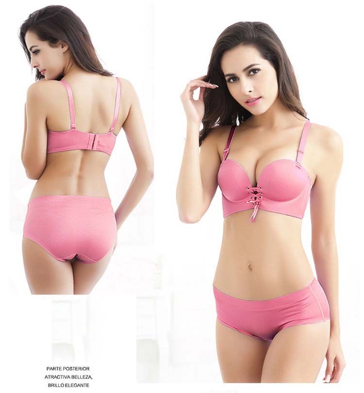 2021 MOXIAN Pull Up Bra Sets Sexy Charm Front Strap Design Elastic Ease