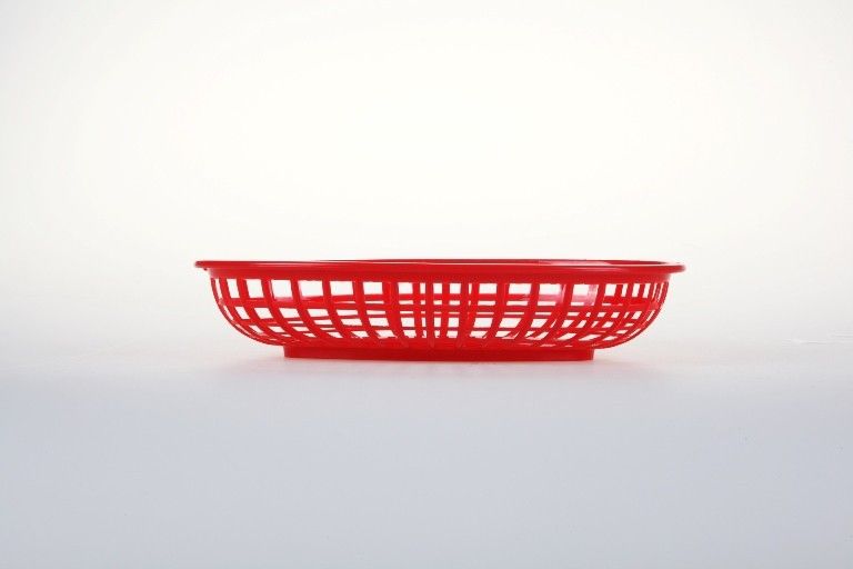 2021 French Fries Basket Oval Plastic Fast Food Basket Picnic Plates ...