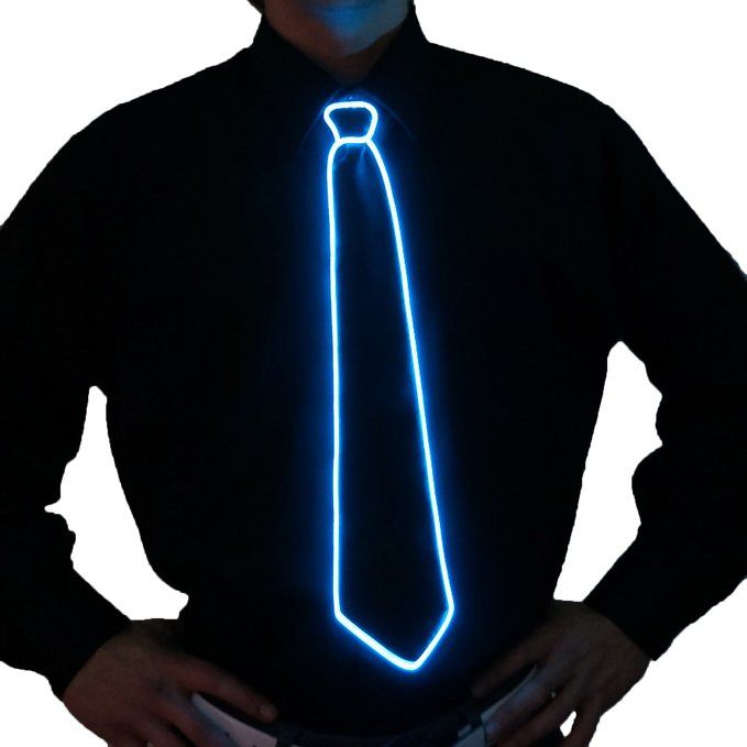 Neon Led Necktie For Man Light Up Ties Neck Tie For Party Show ...
