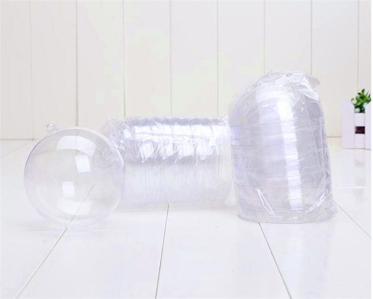 Christmas Decorations Openable Transparent Plastic Christmas Ball ...