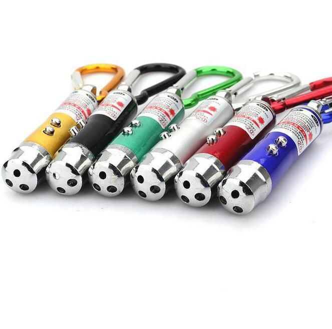 Mini Led Laser Pointers Flashlights Led Light Torch 2 In1 Laser Pen ...