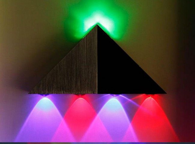 2020 5W Triangle LED Wall Light Sconces Mirror Lamp Backlight ...