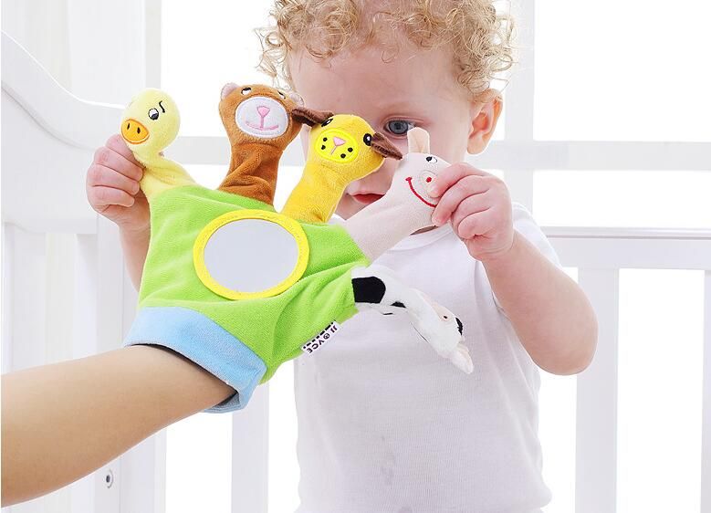 Cute Animal Hand Puppet Dolls Plush Baby Hand Glove Puppet Finger Toy ...