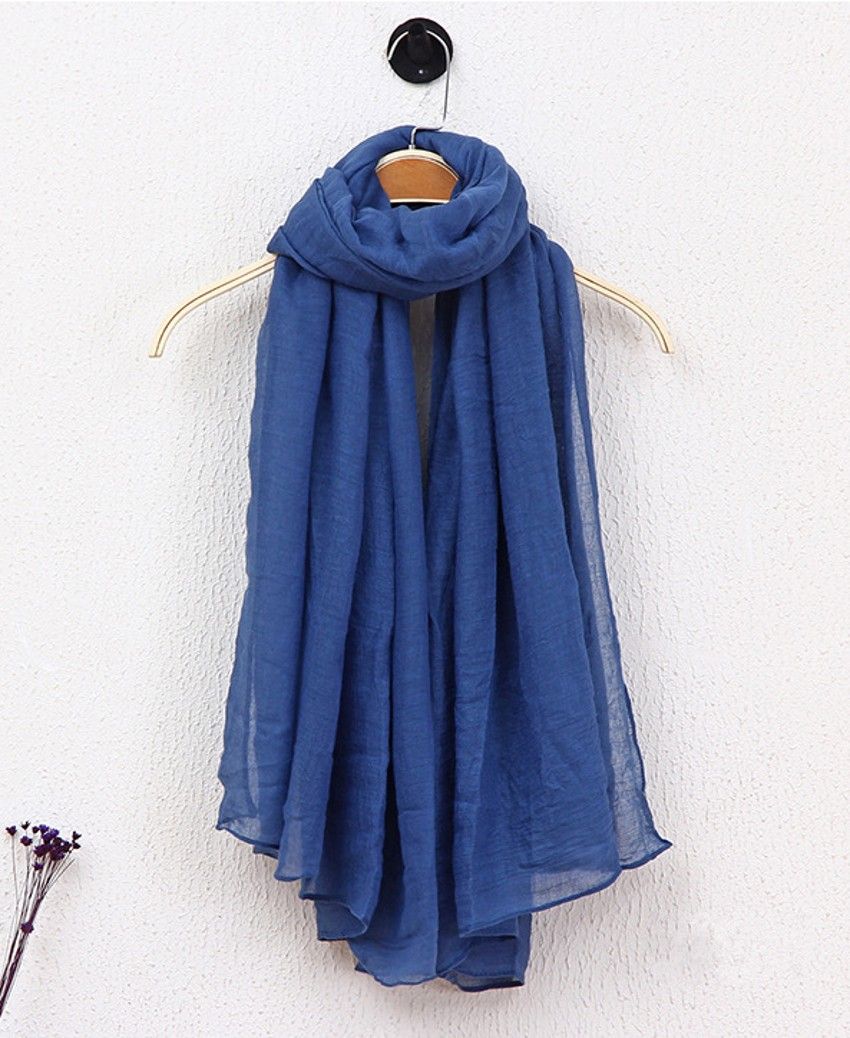 2020 Women Solid Color Scarf Winter Candy Color Scarf 78*180cm Shawls ...