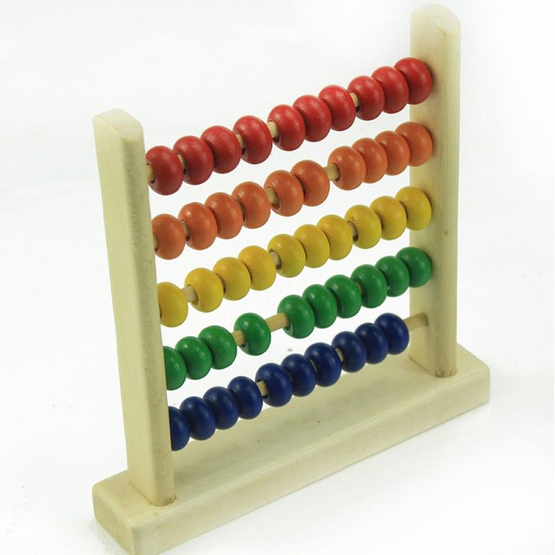 2020 Small Abacus Educational Toy For Kids Childrens Wooden Early ...