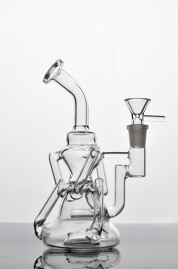 2020 Cyclone Helix Glass Bongs Such An Intricate Double Recycle Bubber ...