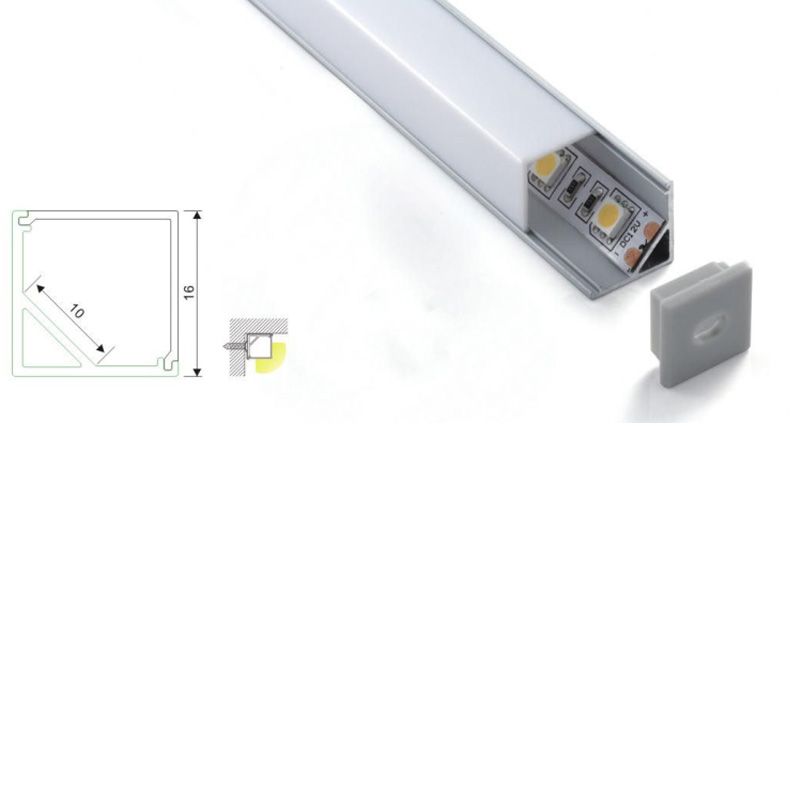 2020 30 X 2M Sets90 Degree Corner Aluminium Led Profile Right Angle ...