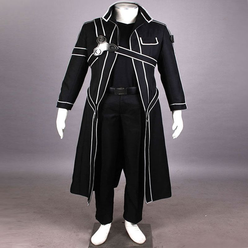 Highest Quality Sword Art Online Kirito Anime Cosplay Costume Christmas ...