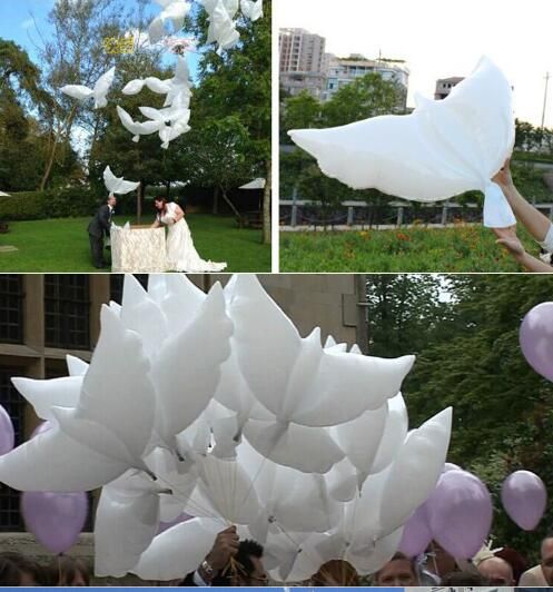 2021 Wedding Helium Inflatable Biodegradable White Dove Balloons For ...