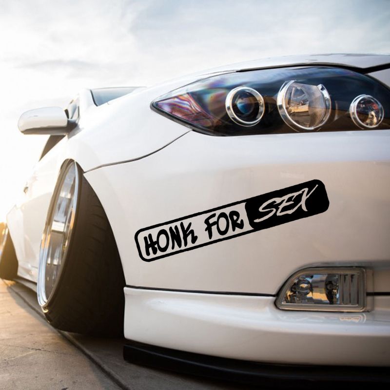 2021 Honk For Sex Sticker Funny Car Decal Bumper Window Heart Trucks