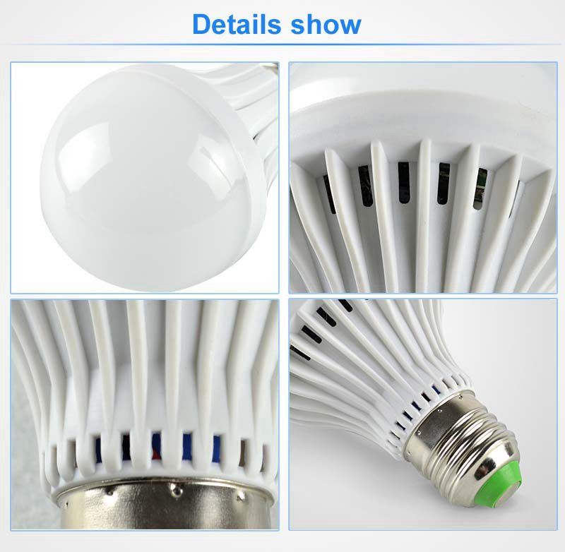 Umlight1688 E27 Leb Light Bulbs Intelligent Rechargeable Emergency ...