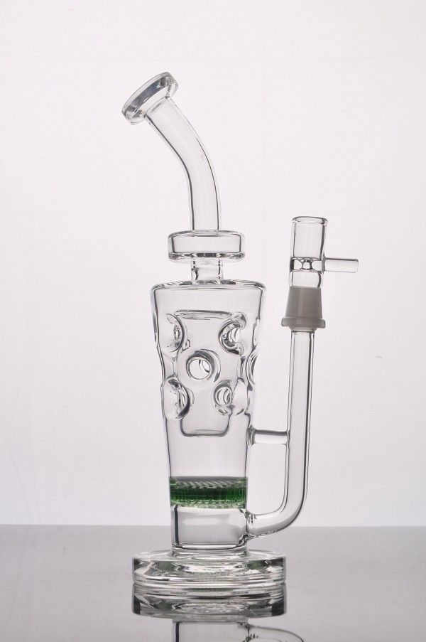 2020 13MM Female Multi Hole Hookahs Bongs Glass Water Pipes Percolator ...