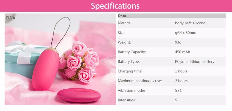 Svakom Elva New Remote Control Wireless Bullet Vibrator 26 Functions