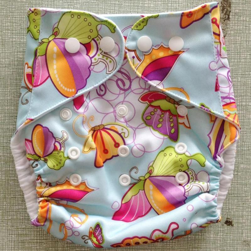 2021 Cartoon Animal Baby Diaper Covers AIO Cloth Nappy TPU Cloth ...