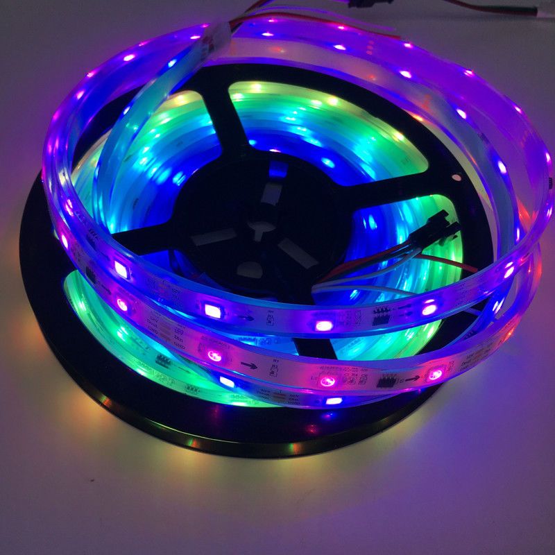 Umlight1688 WS2811 Addressable Smart LED Strip Ribbon Light 5050 RGB ...