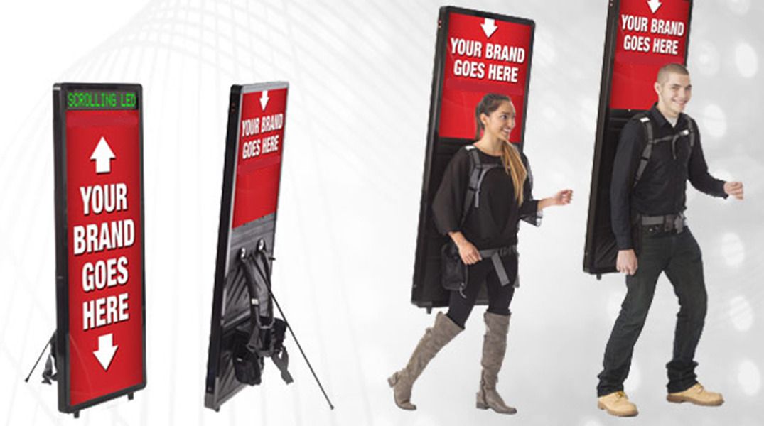 Wholesale Stylish And Cheap BRAND HUMAN LED Walking BILLBOARDS With ...