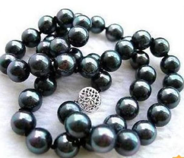 Comprar Perlas De Perlas Negras Negras Lisas Naturales Para La ...