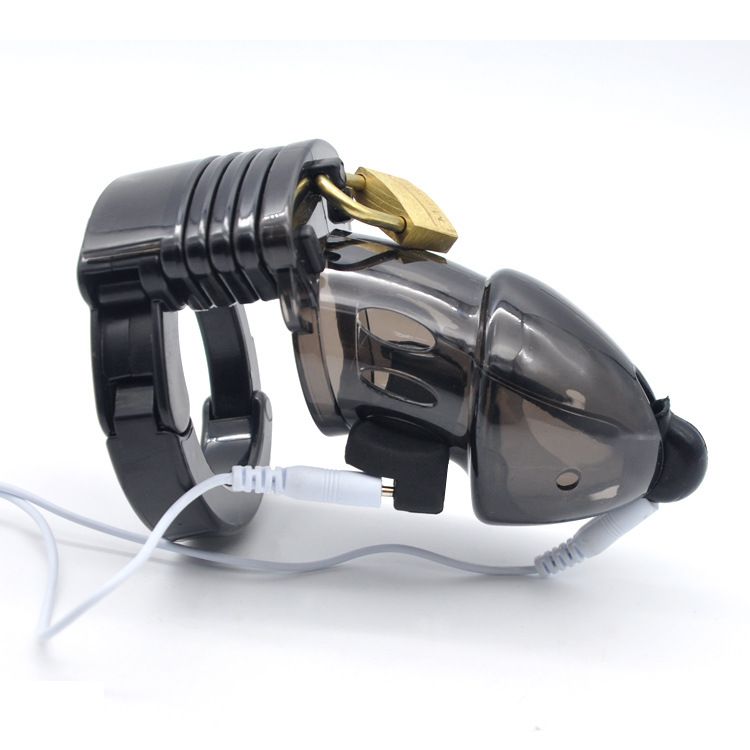 Adult Sex Game Play Electro Lockdown Estim Male Chastity Cage Shock ...