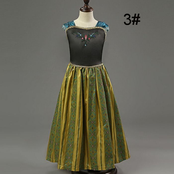 Elsa Dress Frozen Costume Fever Inspired Green Maxi Split Elsa Dress