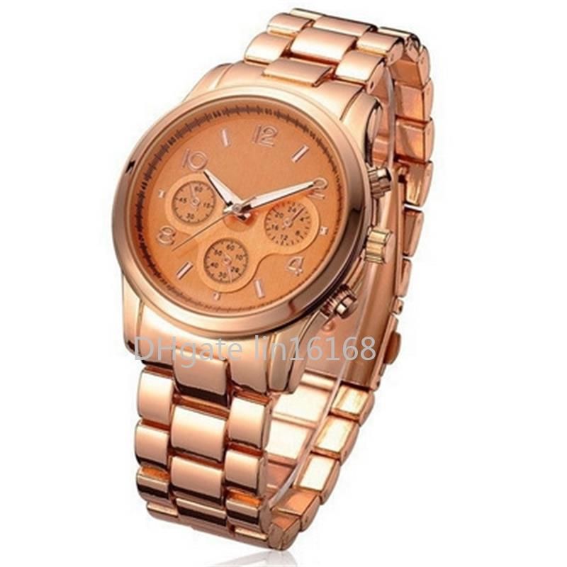 New Fashion Watch Gold Color Mens Watches Casual Luxury Hot Selling ...