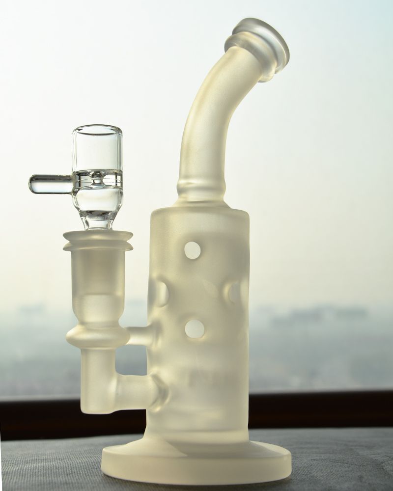 2020 New Frosted Glass Bongs Fab Egg Diffused Showerhead Perc Ground ...