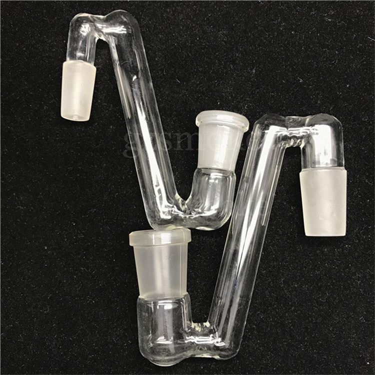 Glass Bong Water Pipe Drop Down Adapter Bongs Glass Pipes Two Function ...