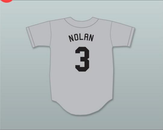 3 Spike Nolan Hackensack Bulls Gray Baseball Jersey Brewsters Millions ...
