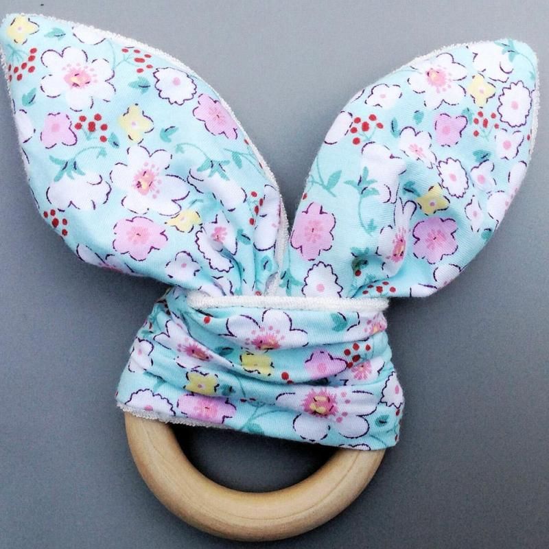 2021 19 Styles Baby Teethers Natural Wood Circle With Fabric Wooden ...