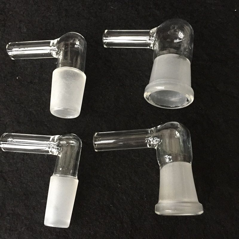 2021 Glass Vapor Whip Adapter 14mm 19mm Male Or Female 90 Degree Large ...